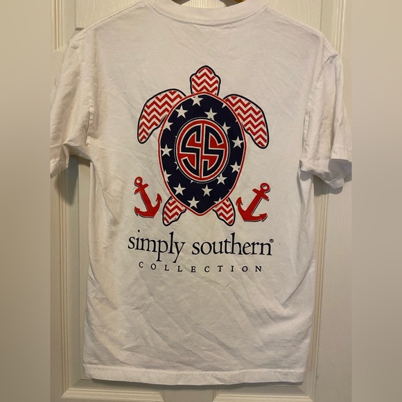 Simply Southern | Tops | White Simply Southern Collection Womens Turtle ...